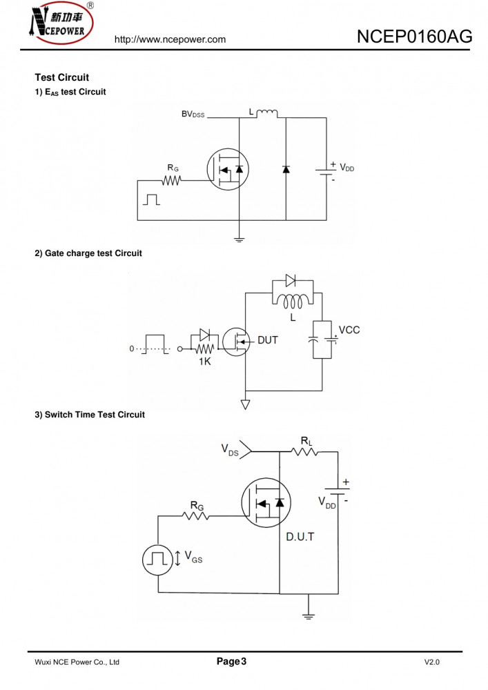 NCEP0160AG datasheet page 3