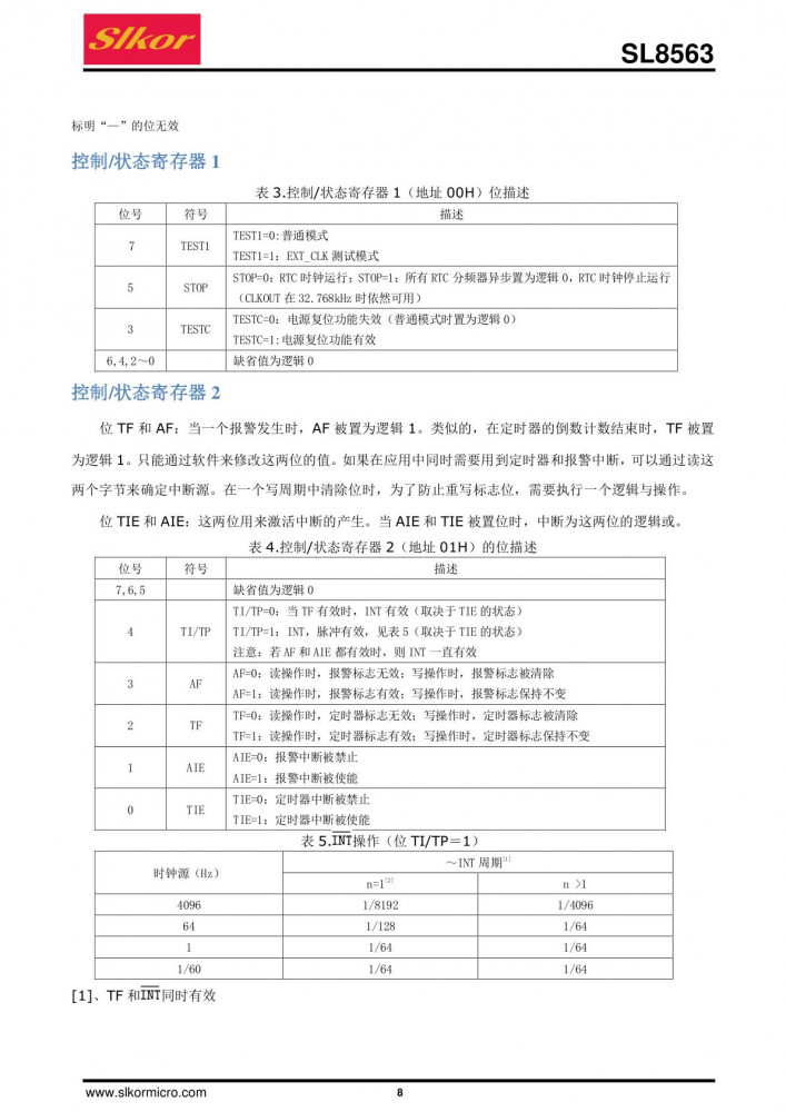 SL8563T-G datasheet page 8