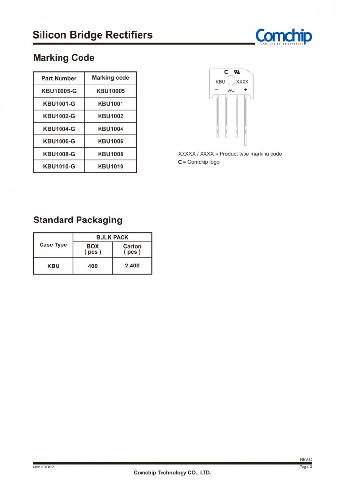 KBU1010-G datasheet page 3