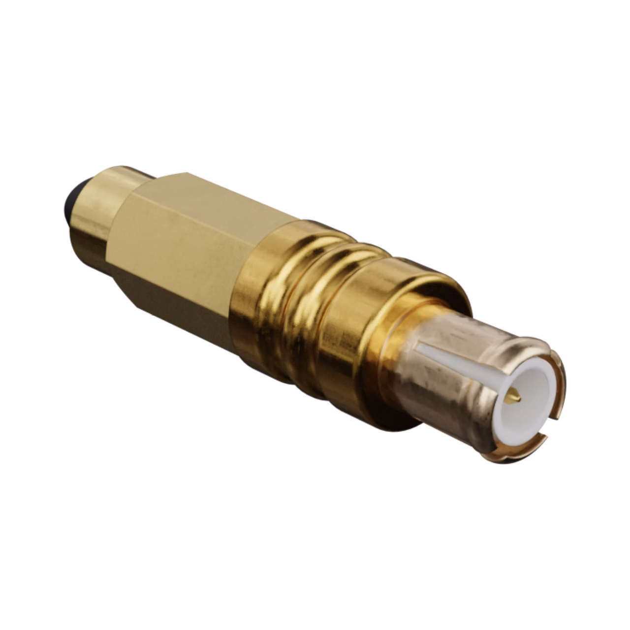MCX Plug, Straight, Crimp, RG-174, RG-188 and RG-316 Cable, Die Cast Body, Gold (Au) Plated, One Piece Per Bag, 50 )hms for sale