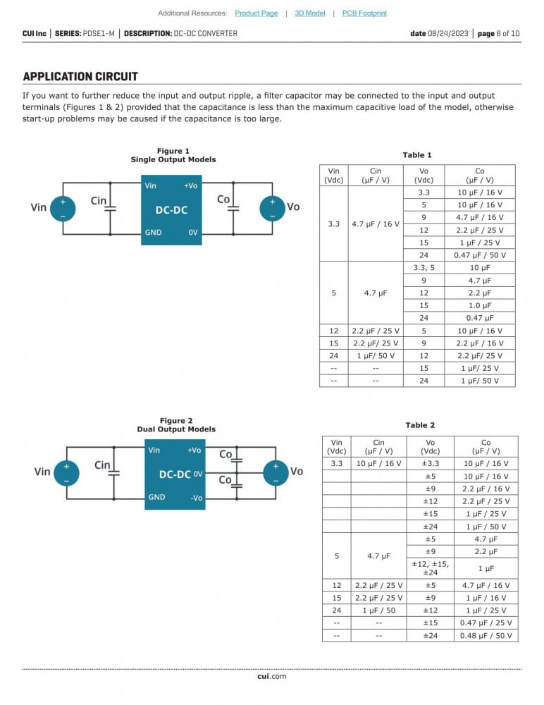 CUI PDSE1-M datasheet page 8