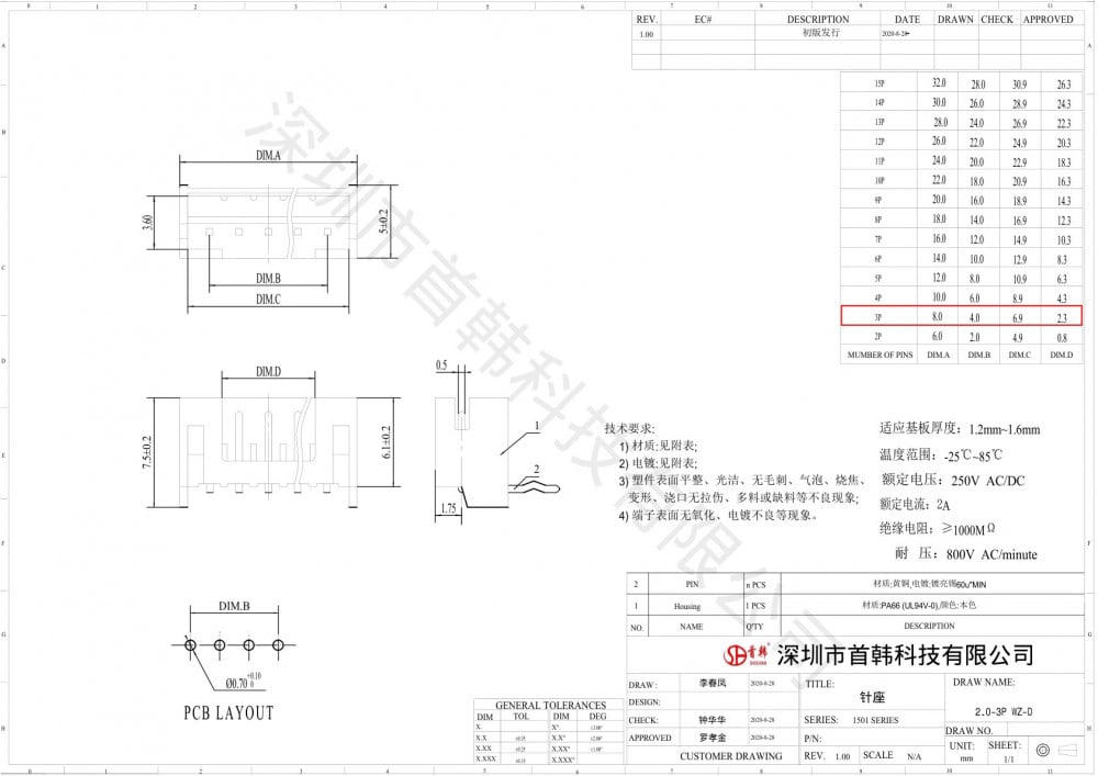 2.0-3P WZ-D technical document page 1