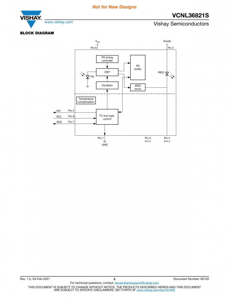VCNL36821S datasheet page 3