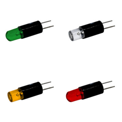 LED Lamp T-1 3/4 Bi Pin White 28V for sale