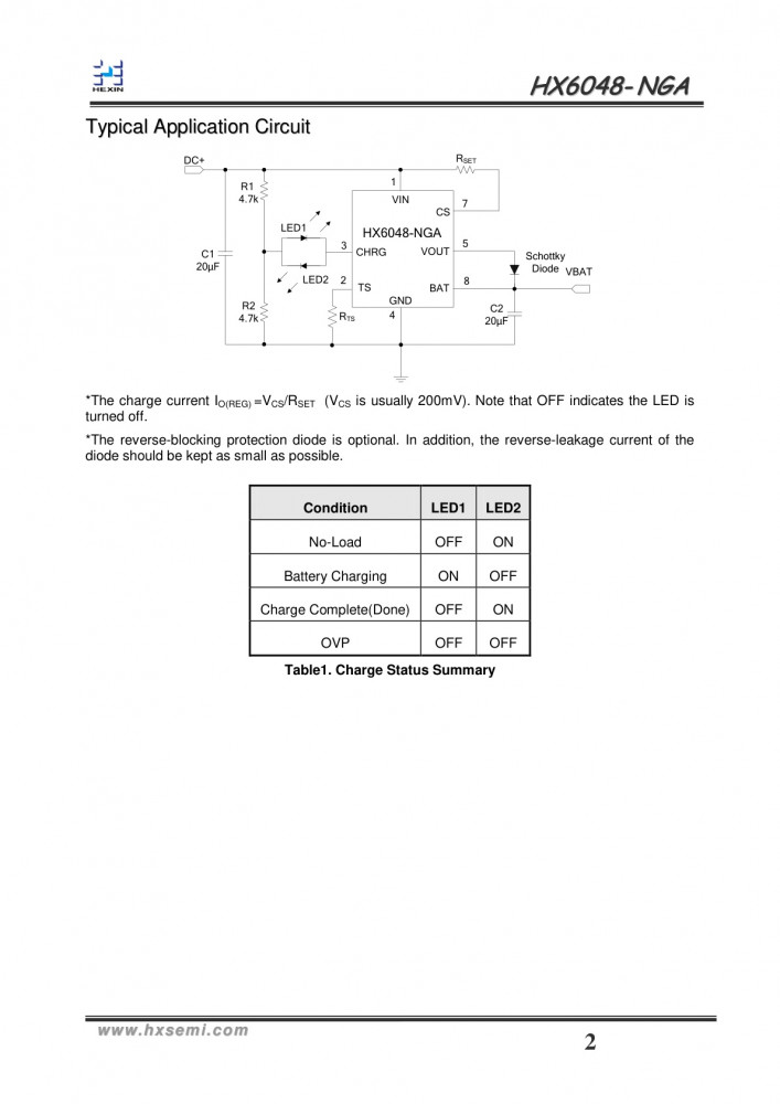 HX6048-NGA datasheet page 2