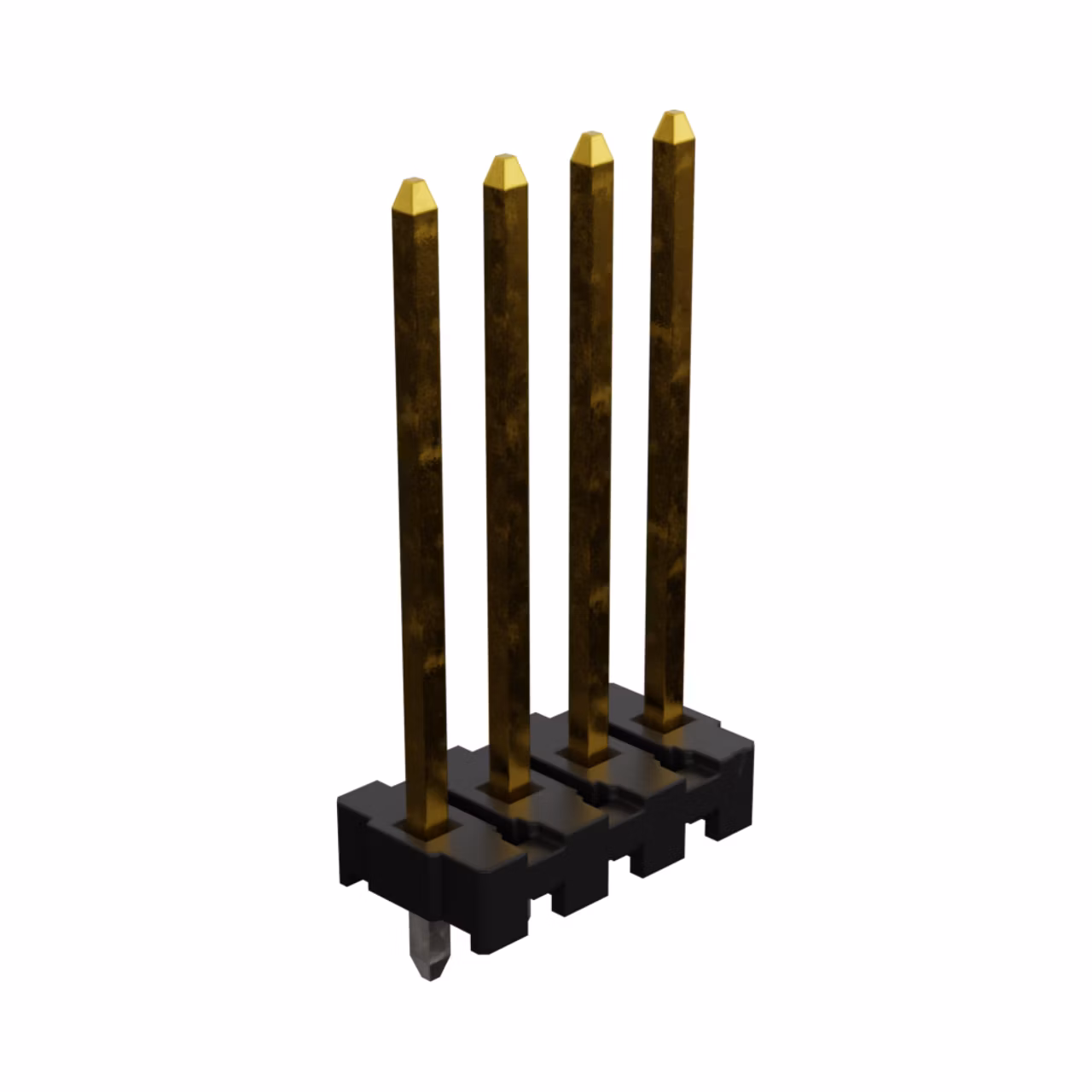 KK 396 Breakaway Header, Vertical, 4 Circuits, 0.50µm Gold (Au) Selective Plating, Pin Length 28.58mm for sale