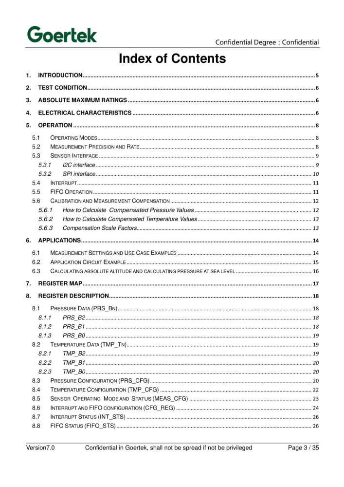 SPL06-001 datasheet page 3