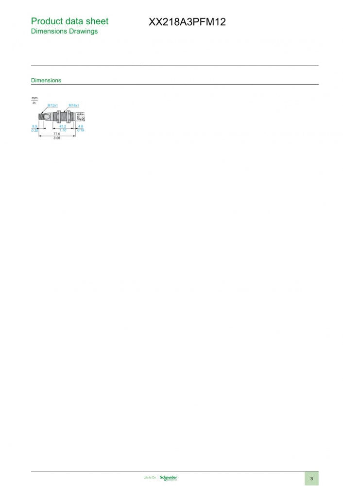 XX218A3PFM12 technical document page 3