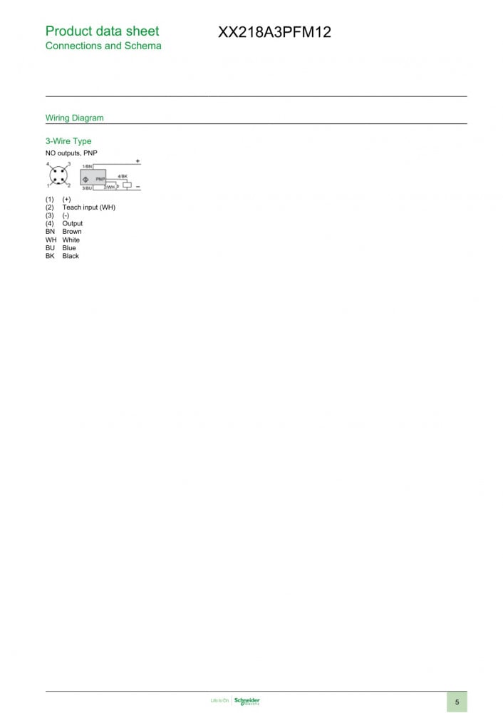 XX218A3PFM12 technical document page 5