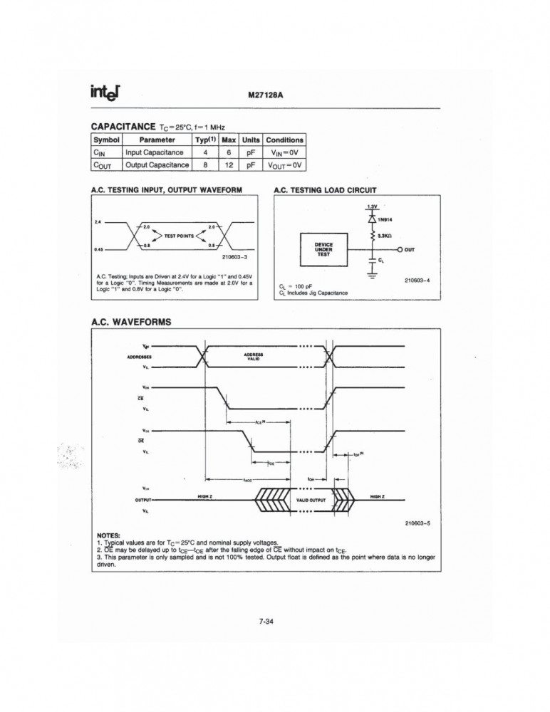 M27128A datasheet page 4