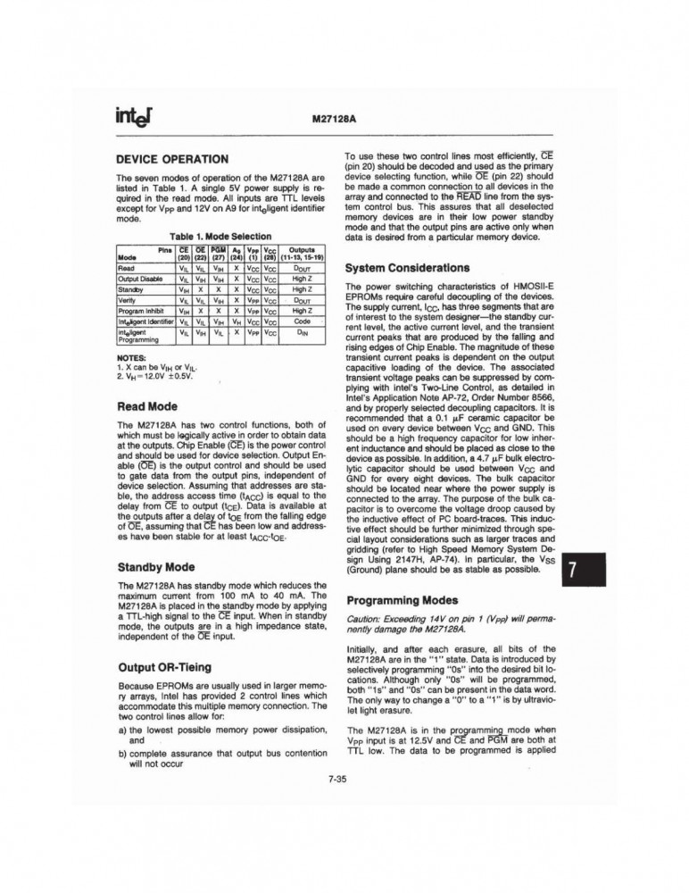 M27128A datasheet page 5