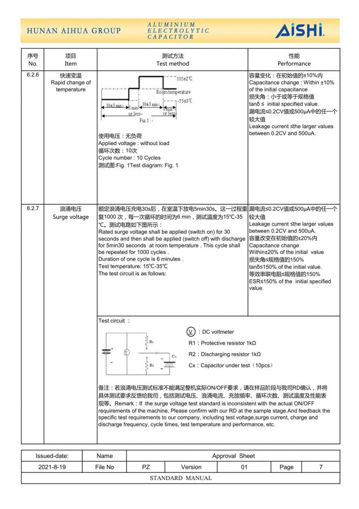 AISHI PZ specification page 7