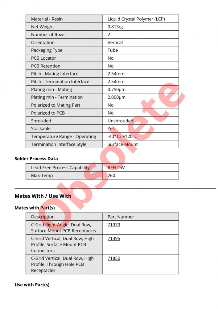 Product document page 3 for MOLEX 15915129