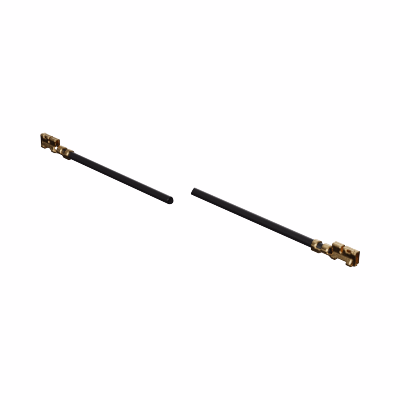 Pre-Crimped Lead DuraClik Female-to-DuraClik Female, Gold (Au) Plating, 450.00mm Length, 22 AWG, Black for sale