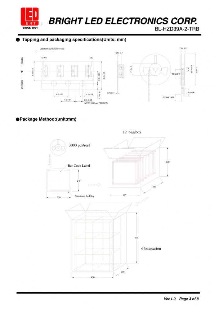 BL-HZD39A-2-TRB datasheet page 3