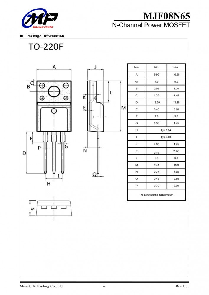 MJF08N65 datasheet page 4