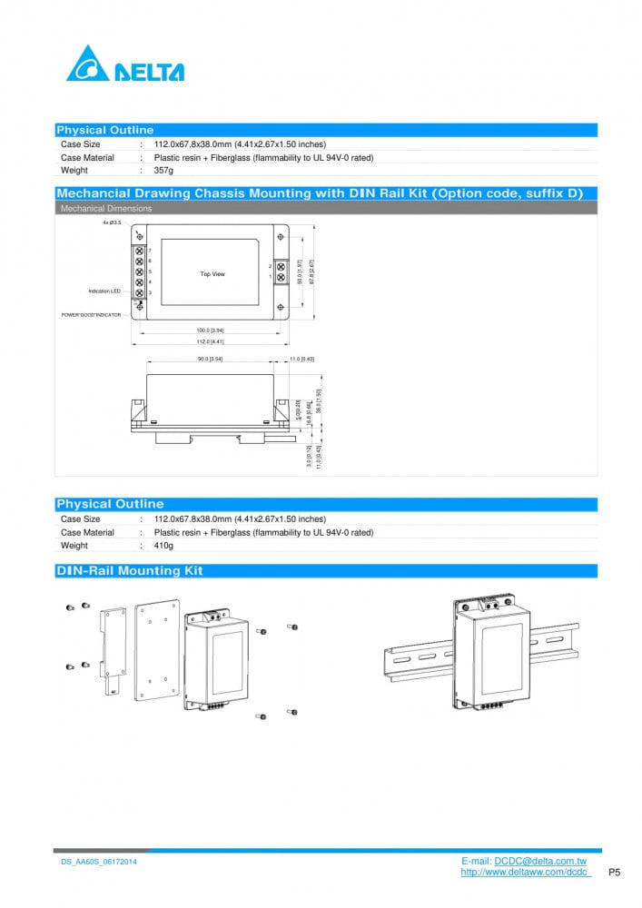 DELTA AA60S series datasheet page 5