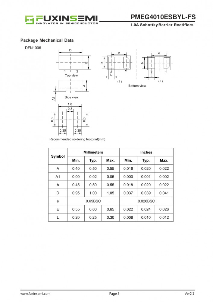 PMEG4010ESBYL-FS datasheet page 3