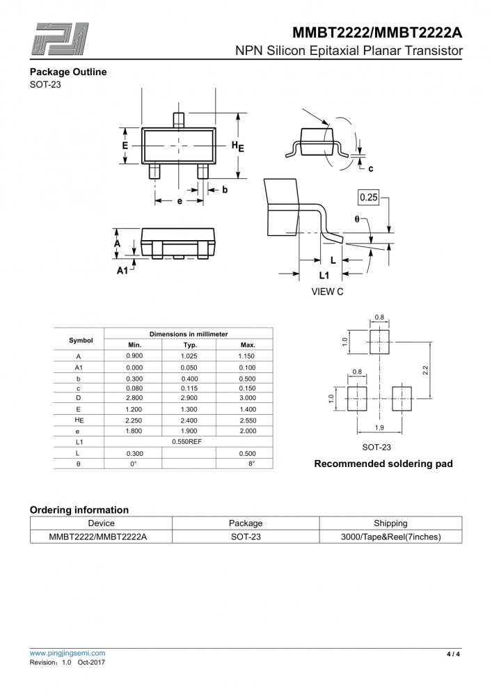 MMBT2222A datasheet page 4