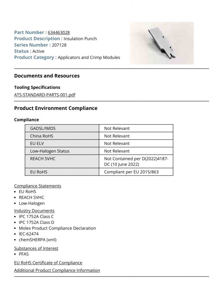Tooling document page 1