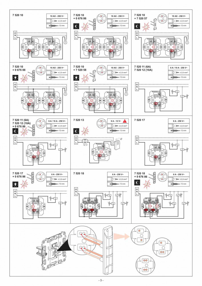 Legrand technical document, page 3