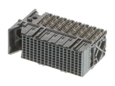 Impact 100 Ohm 3 Pair Right-Angle Daughtercard Receptacle, Right Guided,  16 Columns, 144 Circuits, Plated Through Hole Dimension 0.46mm, Lead-Free