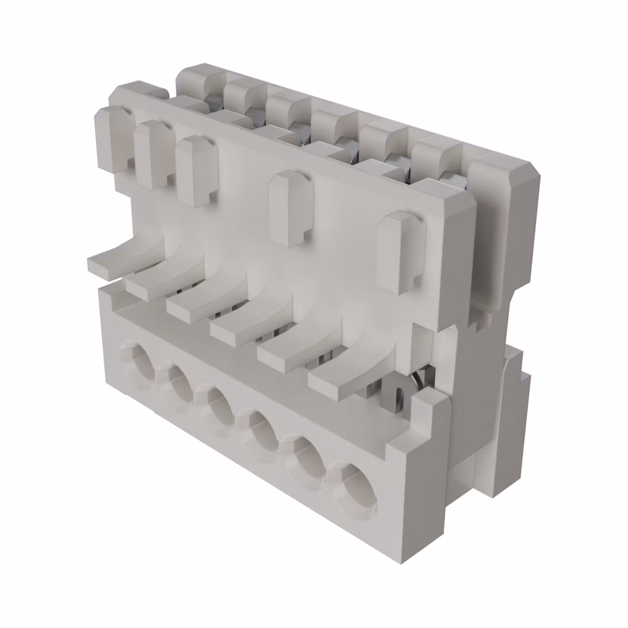 Appli-Mate RAST 2.5 IDT Housing, 2.50mm Pitch, Direct/Indirect, Female, 6 Circuits, Position Keys D and F Removed for sale