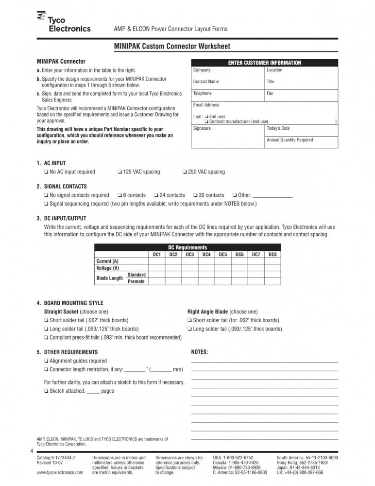 TE Connectivity connector catalog page 4
