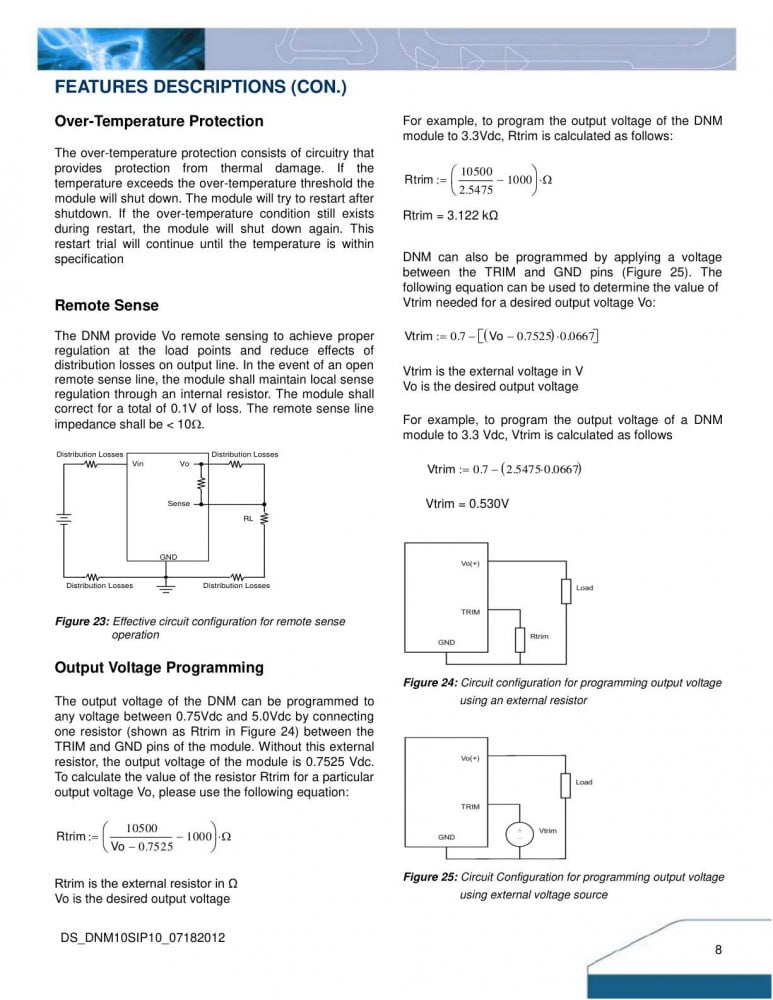 DELTA DNM10S0A0R10NFD datasheet page 8