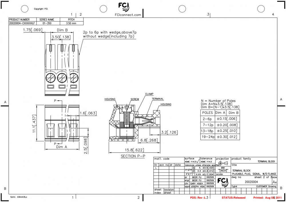 Amphenol 20020004 drawing page 2