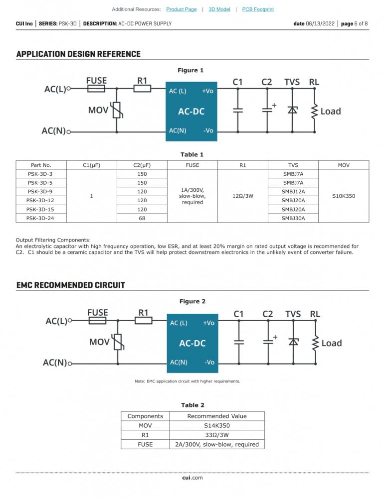 PSK-3D-15 datasheet page 6