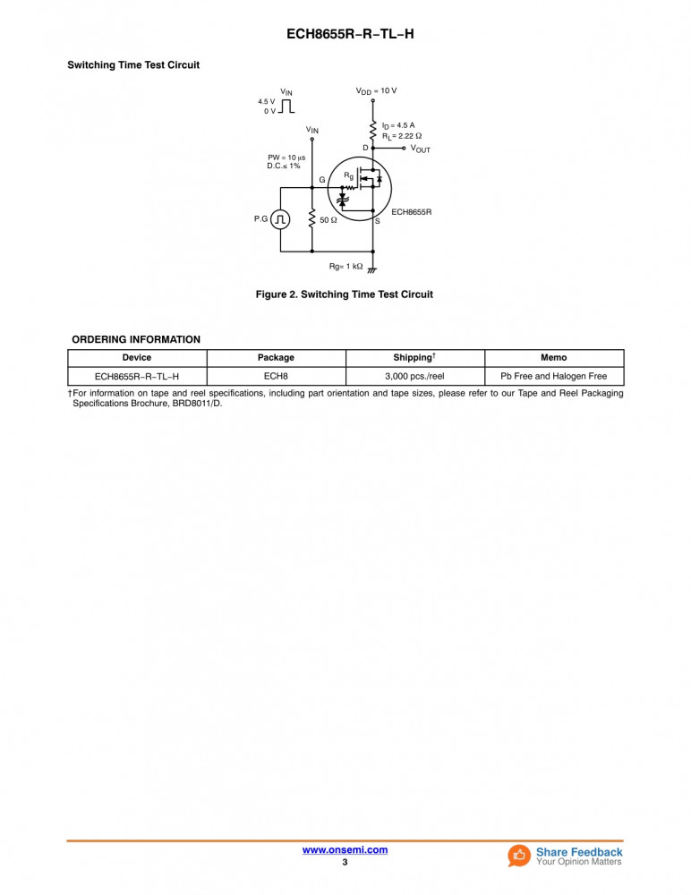 ECH8655R datasheet page 3