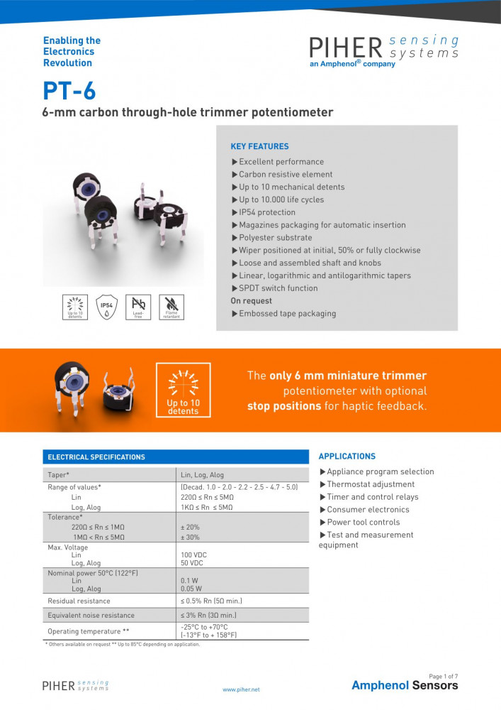 PT-6 technical document page 1
