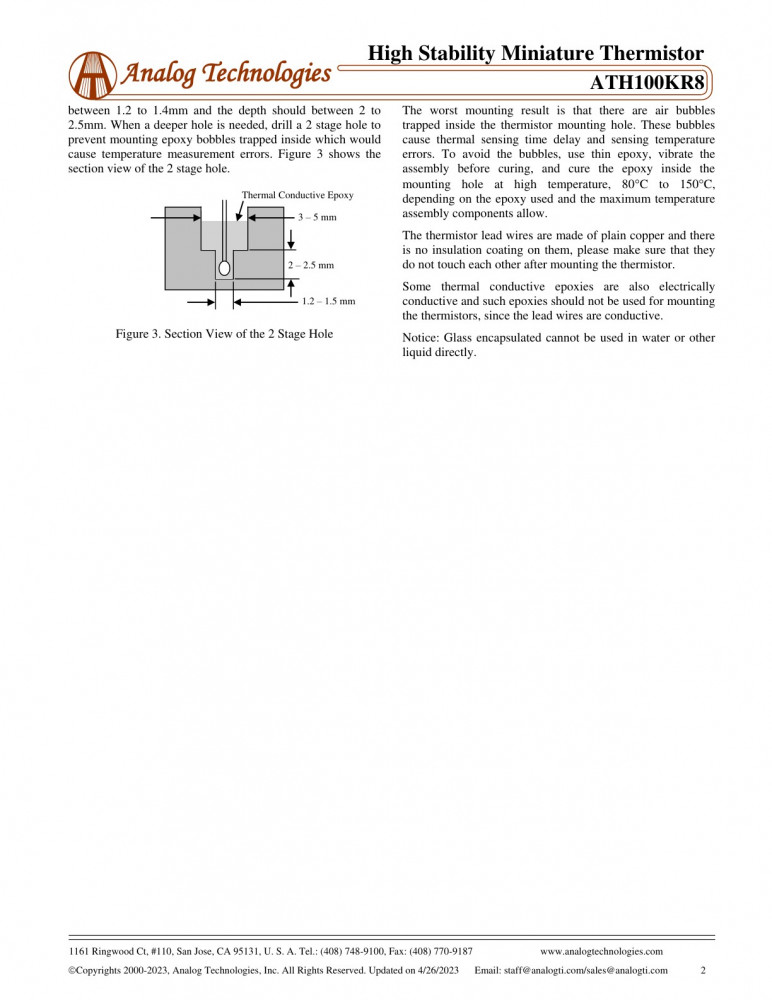 ATH100KR8 technical document page 2