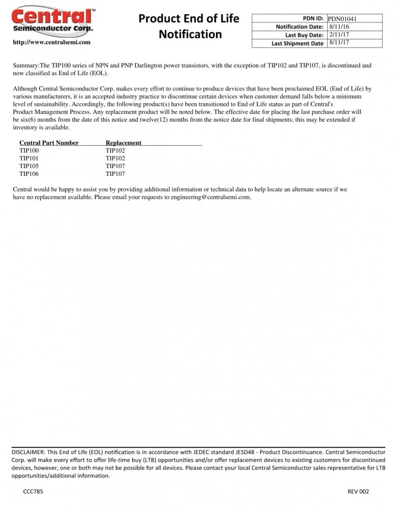 TIP102 PBFREE datasheet page 3