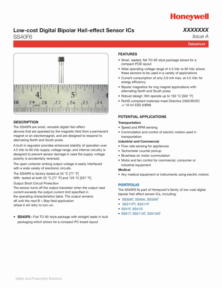 SS40F6 datasheet page 1