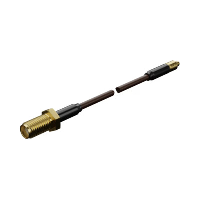 MMCX Straight Plug to SMA Straight Bulkhead Jack on RG-316 Cable, 152.40mm Length, 50 Ohms for sale