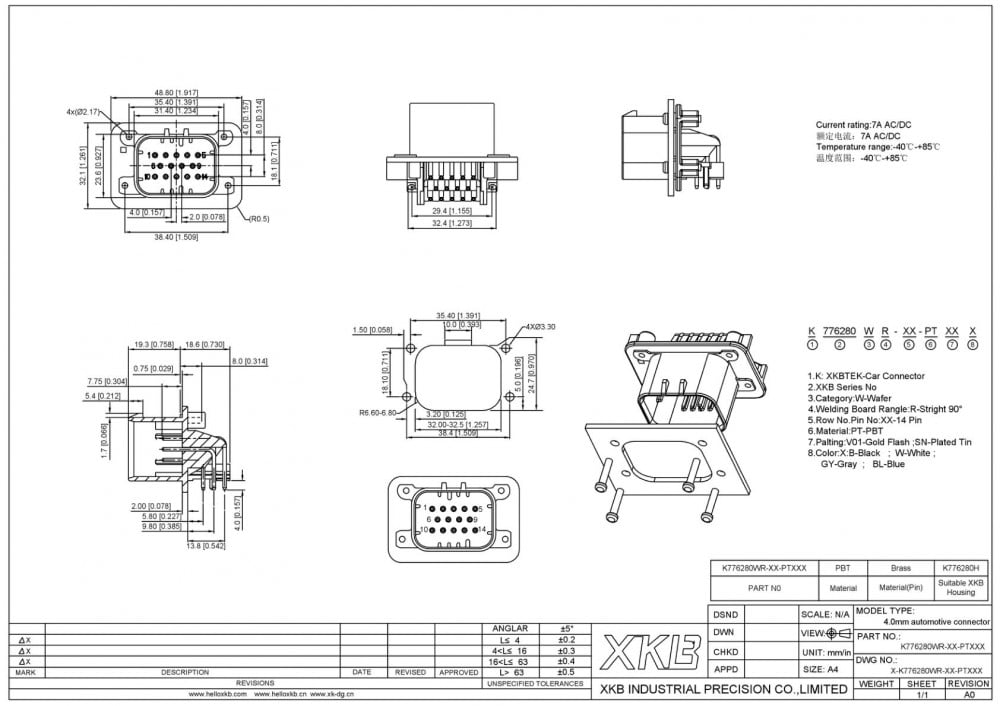 K776280WR technical drawing page 2