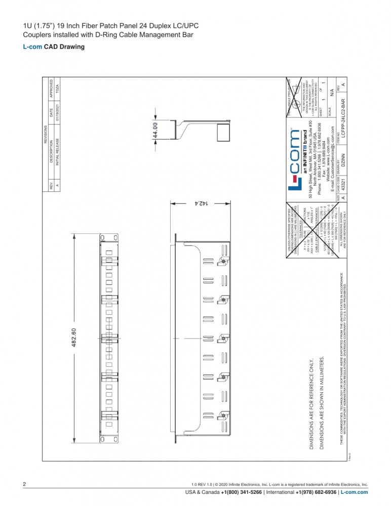 LCFPP-24LC2-BAR technical drawing page 2