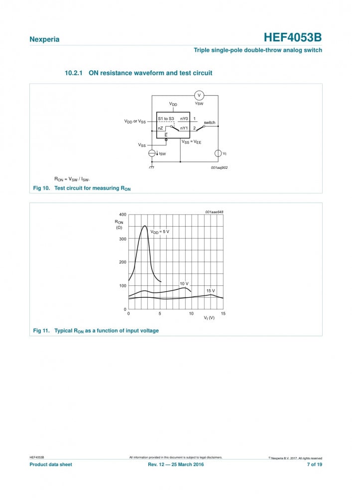 HEF4053B datasheet page 7