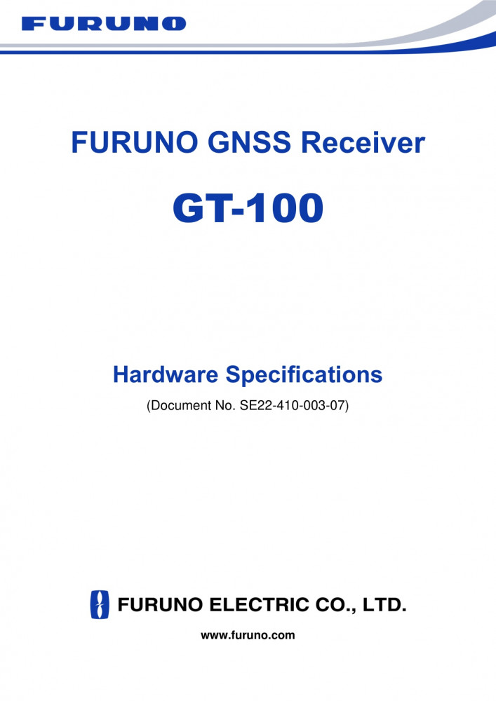 GT-100 document page 1