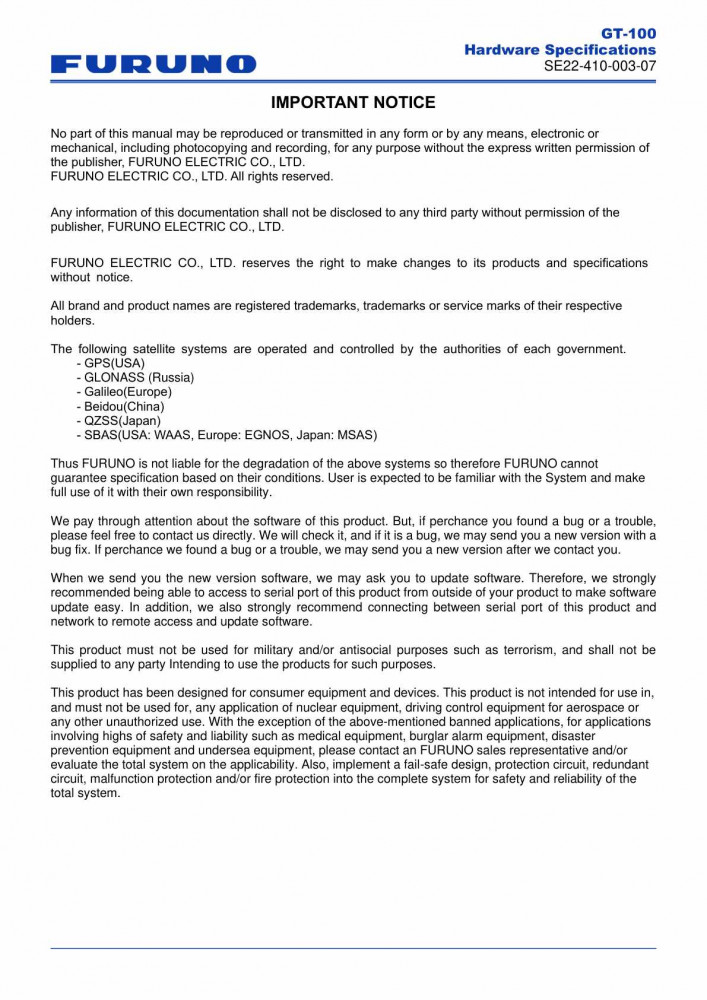 GT-100 document page 2