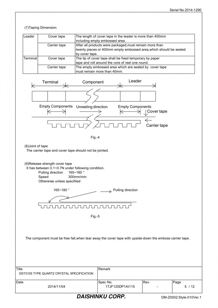 DST310S specification page 6