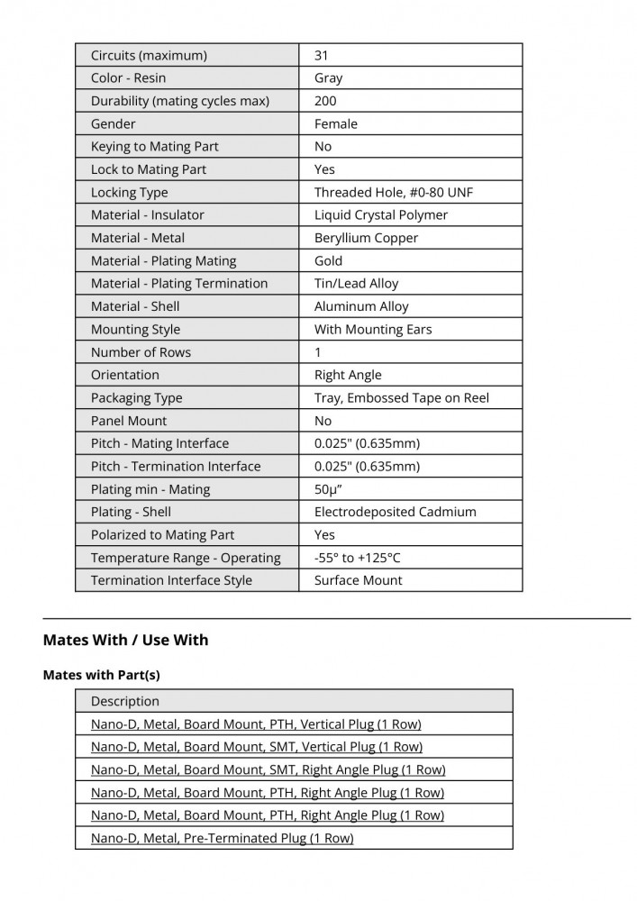 Technical document page 2 for NK-1D3-031-225-TH00