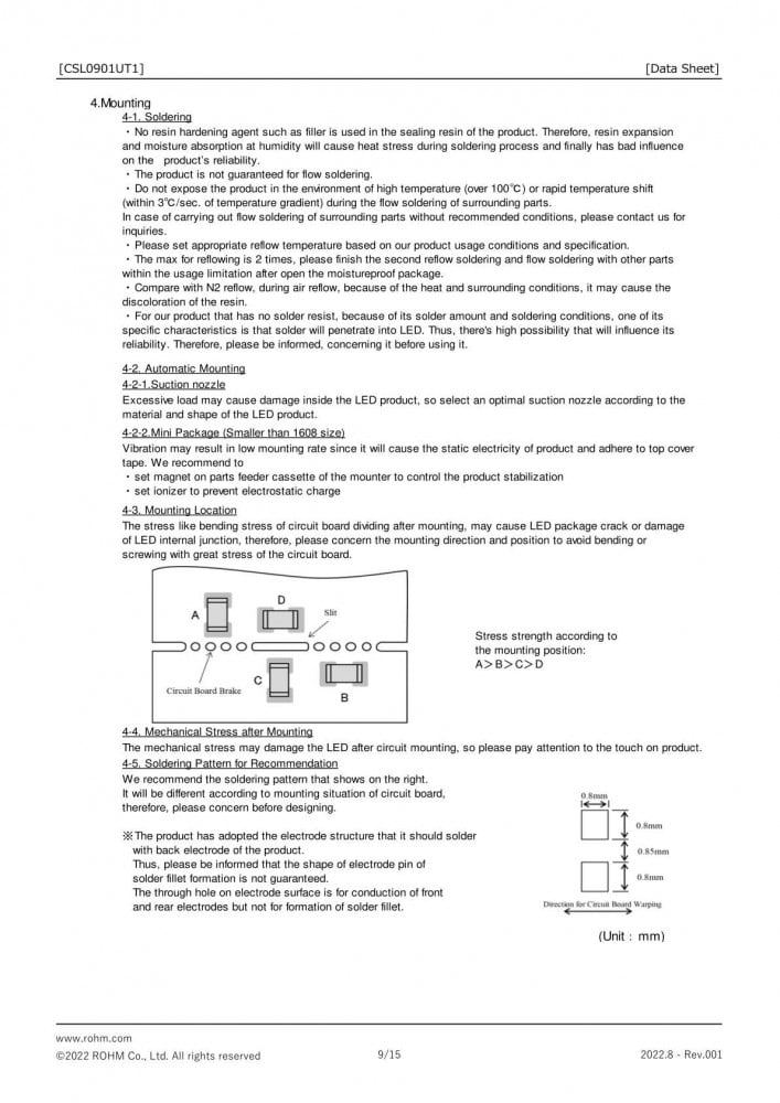 CSL0901UT technical document page 9