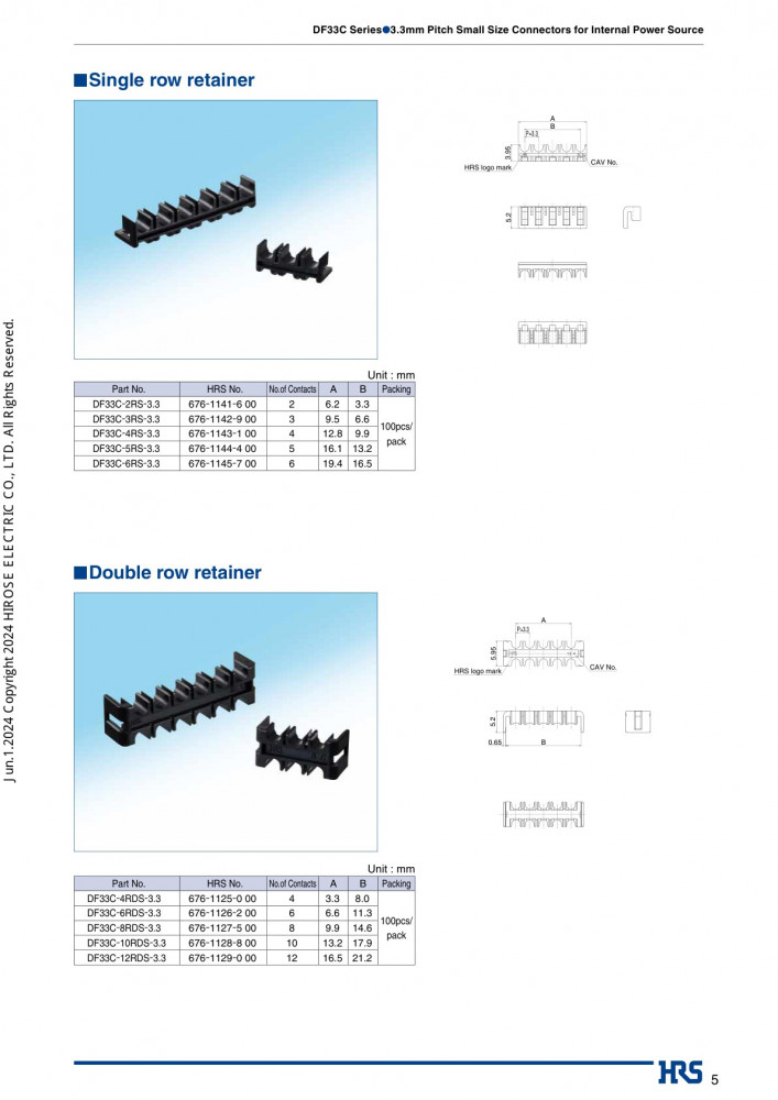 DF33C Series datasheet page 5