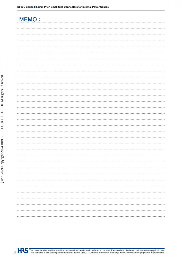 DF33C Series datasheet page 8