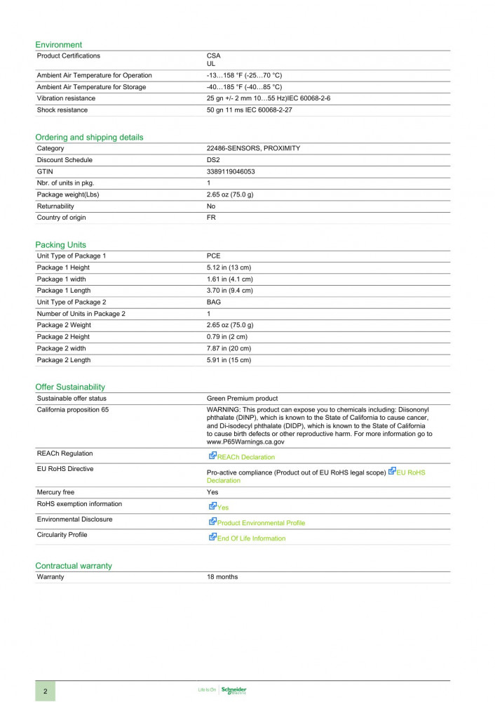 XS512BSDBL2 technical document page 2