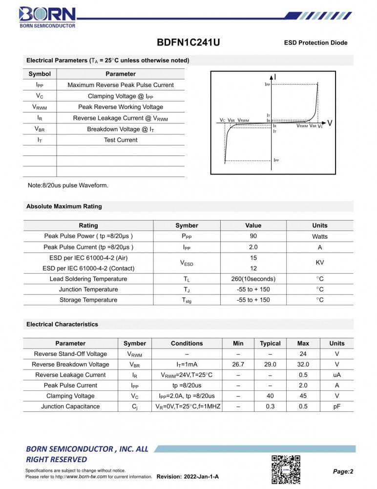 BDFN1C241U datasheet page 2