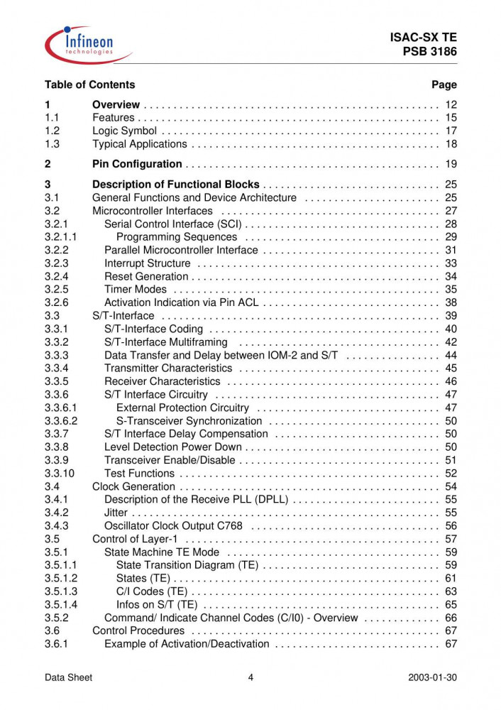 PSB3186FV1.4 datasheet page 4